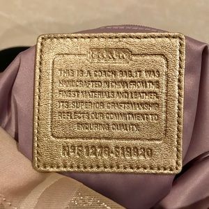 Coach | Bags | Coach Gold Metallic Crossbody | Poshmark